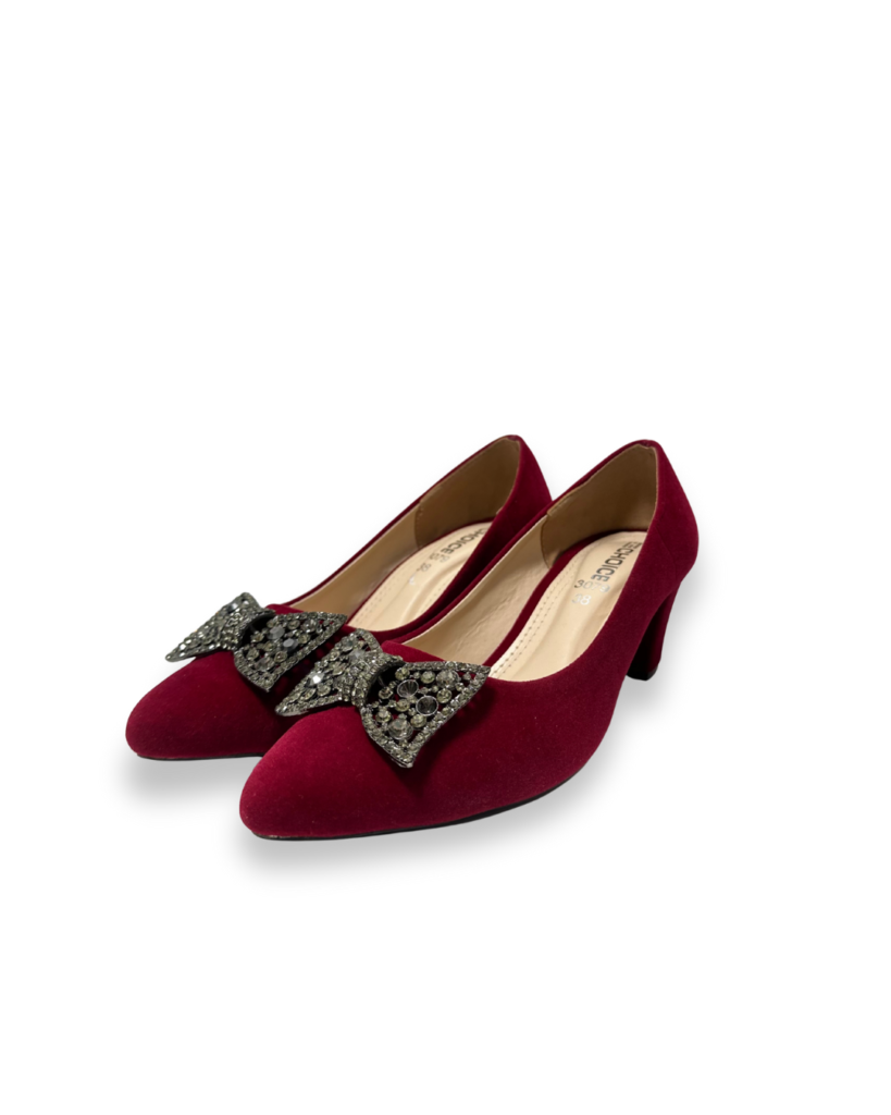 Ladies Bow Style Court Shoes-18524 - Choice Shoes